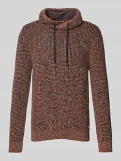 Ragman Strickpullover mit gerippten Abschl&uuml;ssen