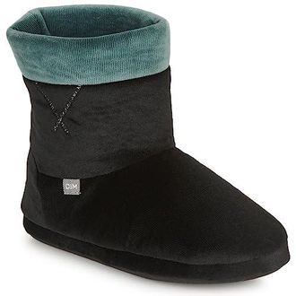 Dim Chaussons Femme D COURJEM Noir/Vert, Confortables &agrave; Enfiler, pour Int&eacute;rieur (40, Syst&egrave;me Taille Chaussures EU, Adulte, Num&eacute;rique, Moyen, 40)