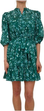 iBlues Femme, Robes, Vert, Taille: 44 FR Abito Verde