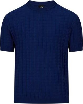 A|X Armani Exchange Pull droit &agrave; motif &agrave; manches courtes