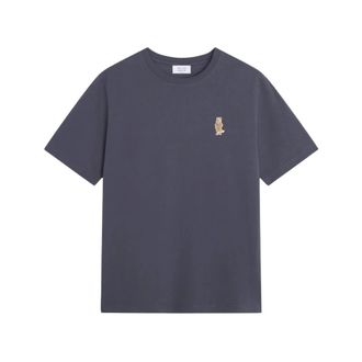 Maison Kitsun&eacute; Dressed Fox T-Shirt - - Tops - Herren - Blau - S
