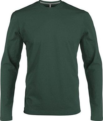 Kariban T-shirt à manches longues pour homme - Vert - M