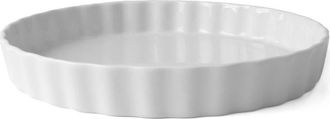 Holst Porzellan Quicheform/Tortelett & Tarteform 28 cm rund, Porzellan, weiß, 27.8 cm, TO 174