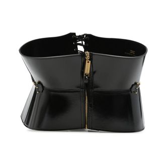 Elisabetta Franchi G&uuml;rtel mit Logo-Plakette - - Accessories - Damen - Schwarzk - M