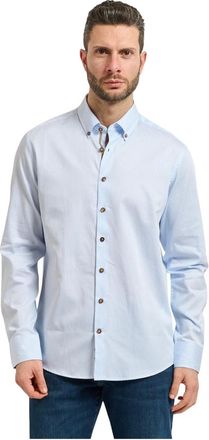 Bugatti Homme, Chemises, Bleu, Taille: M Fine Striped Shirt