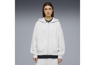 Puma Hoodie Essentials Oversized Fleece Kapuzenjacke Damen