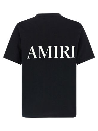 Amiri Logo-Print Cotton T-shirt - Black