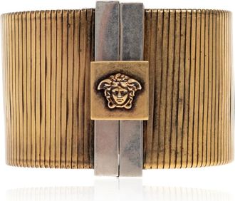 Versace Femme, Accessoires, Jaune, Taille: M Brass Bracelet