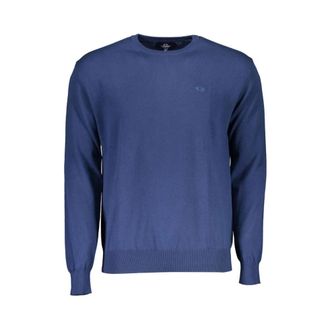La Martina Cotton Sweater - - Knitwear - Herren - Blau - M