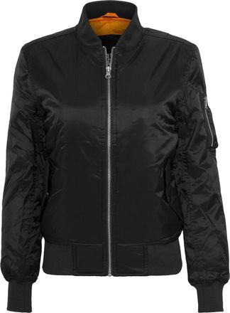 Urban Classics Damen Jacke Ladies Basic Bomber Jacket, Gr. 34 (Herstellergröße: XS), Schwarz (black 7)