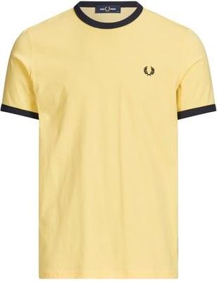 Fred Perry T-shirt &agrave; bordures contrastantes en coton
