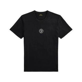 Polo Ralph Lauren Homme, Tops, Noir, Taille: XL T-shirt de nuit avec logo