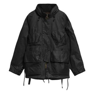 Barbour Veste Ripstop Wax&eacute;e - Homme - Vestes - Noir - Taille: S