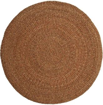 Aubry Gaspard Tapis rond en jonc de mer naturel Siz Diamètre 150cm