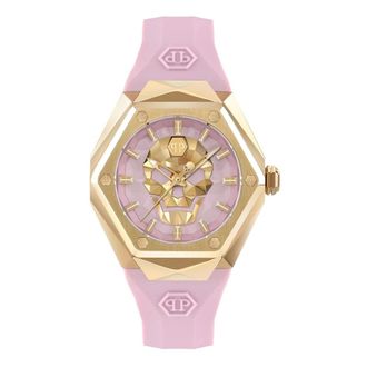 Philipp Plein Femme, Accessoires, Rose, Taille: ONE Size Montre Cadran T&ecirc;te de Mort