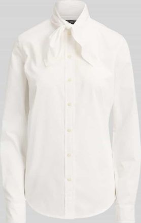 Lauren Ralph Lauren Regular Fit Freizeitbluse aus reiner Baumwolle mit Schluppe