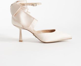 Steve Madden Fiorela - Sandales &agrave; talon et bout ferm&eacute; avec noeud - Rose