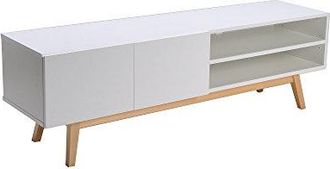 Weber Industries Meuble TV HOME 160cm 2 portes 1 niche / Blanc