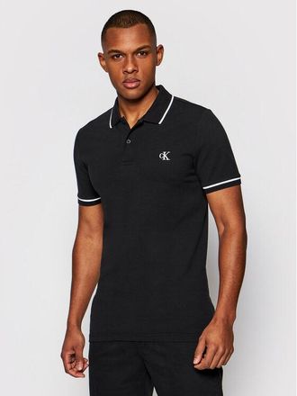 Calvin Klein Jeans Poloshirt J30J315603 Schwarz Slim Fit