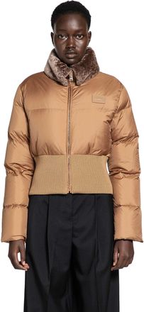 Fendi Nylon and Shearling Down Jacket
