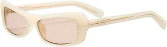 Jacquemus Femme, Accessoires, Blanc, Taille: 55 MM Capri Lunettes de soleil