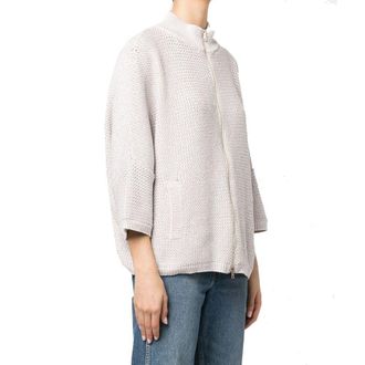 Herno Womens Beige Cotton Cardigan Clothing