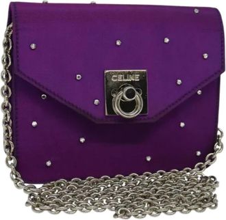 Celine Pre-owned Nylon sacs-celine - Femme - Pre-owned - Violet - Taille: ONE Size