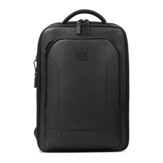Kazar Schwarzer Lederrucksack mit Laptopfach - - Bags - Herren - Schwarzk - ONE SIZE