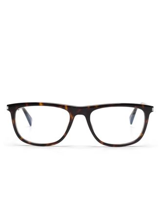 Saint Laurent Eyewear lunettes de vue à monture carrée - Marron