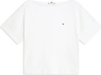 Tommy Hilfiger Damen T-Shirt aus Baumwolle