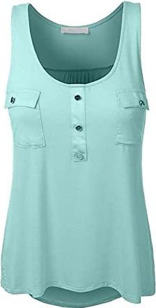 Generic Debardeur Femme Chic et &eacute;l&eacute;gant Chemisier sans Manche D&eacute;bardeur Court Top Ete Col V Haut Chic et Elegant Fluide Ample Caraco Satin Vetement Femme Tee 