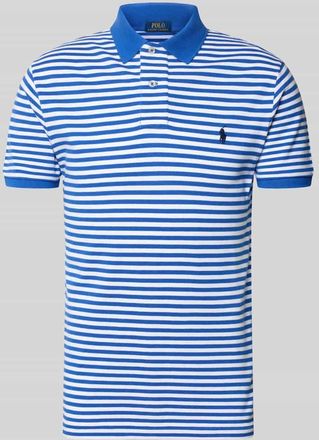 Polo Ralph Lauren Slim Fit Poloshirt aus reiner Baumwolle Modell YD MESH STRIPE POLO