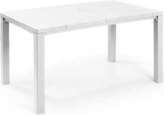 Keter Outdoor Gartentisch aus Kunstharz Wei&szlig; rechteckig 147x90 cm - Keter