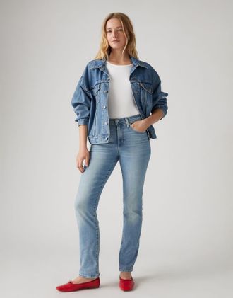 Levi's 724 - Jean droit style western &agrave; taille haute - Bleu