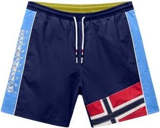Napapijri Short droit brod&eacute; &agrave; logo V-Reflect