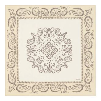 Boggi Milano Homme, Accessoires, Beige, Taille: ONE Size Bandana en Soie Imprim&eacute; Cachemire