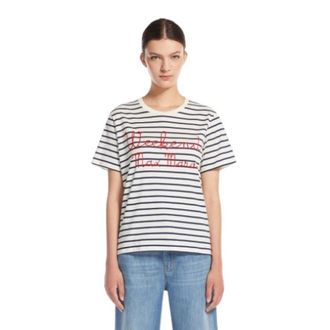 Max Mara Femme, Tops, Bleu, Taille: 44 FR Camiseta Olga