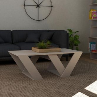 Decortie Decortie Pipra Table basse moderne polyvalente gris moka 110x60x40cm