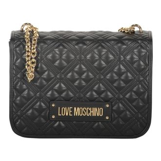 Love Moschino Femme, Sacs, Noir, Taille: ONE Size Sac bandouli&egrave;re matelass&eacute; avec logo