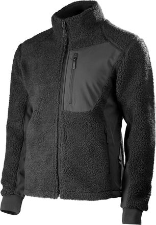 Mil-Tec BEARFORCE Kälteschutzjacke Teddy Fleece - Outdoor Fleecejacke Herren - Warmes Sherpa-Fleece mit Innenfutter & Softshell-Einsätzen - Hoher Kragen & Rei