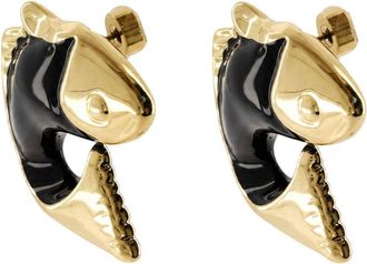 Jacquemus Womens Les Boucles Poisson - Jacquemus Metal Black Jewelry-Watches Earrings