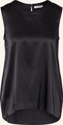 Mrs & Hugs Mrs & Hugs Blusentop Aus Seide schwarz