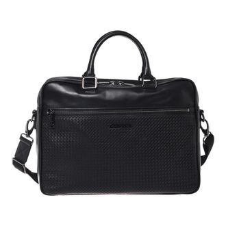 Baldinini Woven Print Work Bag - - Bags - Herren - Schwarzk - ONE SIZE