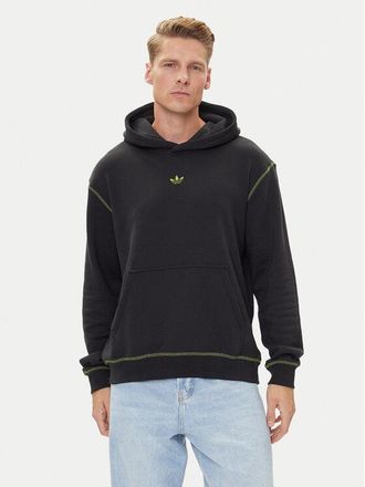 adidas Sweatshirt Distressed Graphic JY2730 Schwarz Loose Fit