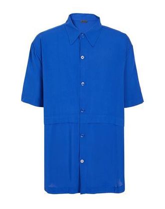 8 by YOOX VISCOSE UTILITY SHORT SLEEVE SHIRT