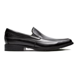 Clarks Schwarze Lederslipper f&uuml;r Herren - - Shoes - Herren - Schwarzk - 40 EU