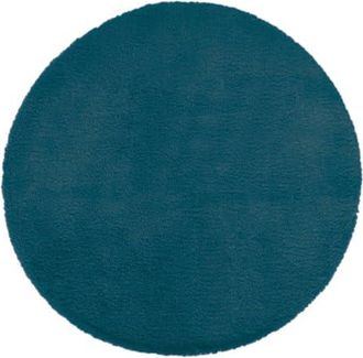 Atmosphera Atmosphera - Tapis Extra Doux - Effet Fourrure - Bleu Canard D80 cm