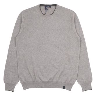 Fay Homme, Pulls, Gris, Taille: XL Pull ras du cou en laine