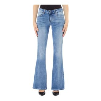 Liu Jo Femme, Jeans, Bleu, Taille: W30 Denim Boot-cut Jeans