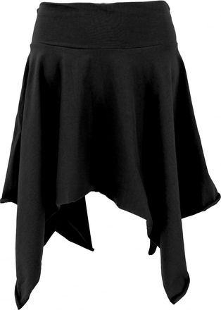 Guru Shop Pixi Zipfelrock, Elfenrock/Top - Schwarz/Pixi, Damen, Baumwolle, Size:S/M